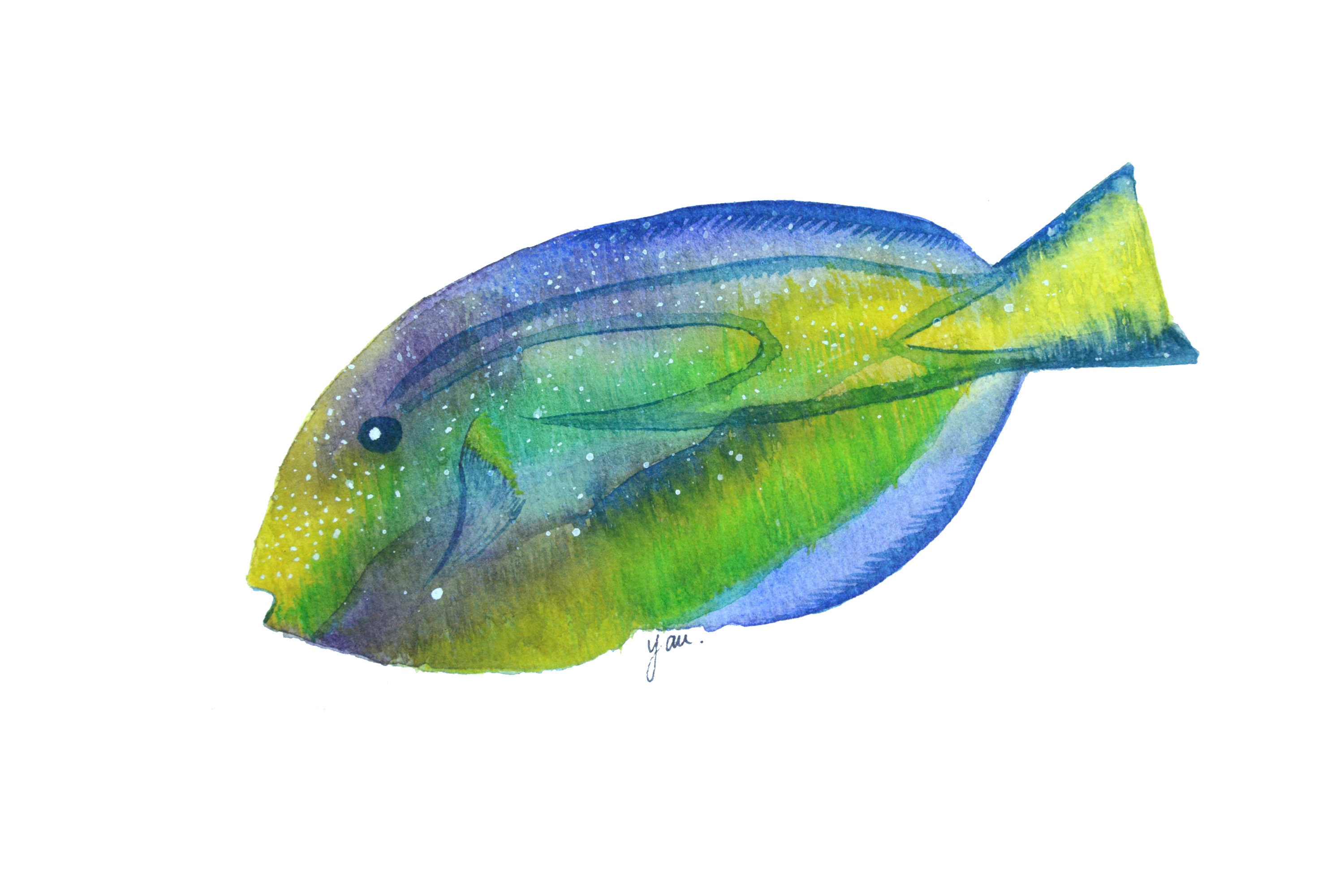 Blue Tang Printable Painting, Finding Dory, Aurora Borealis, Printable ...