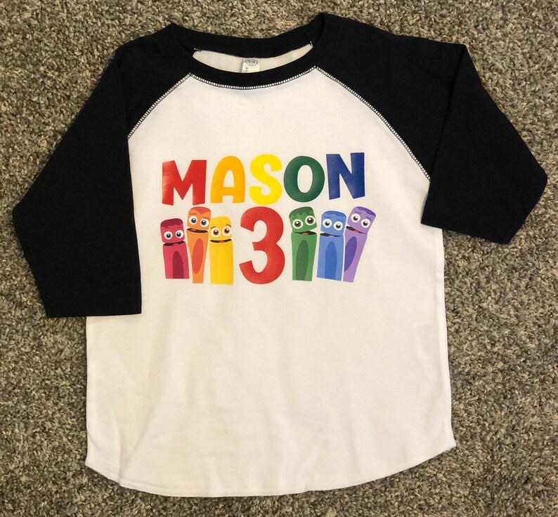 Color Crew Inspired Birthday Shirt; One of a Kind Birthday Shirt; 1st ...