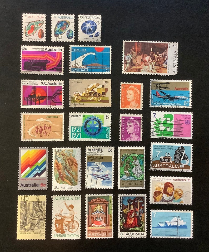 Australia Postage Stamp Collection 1970 to 1974 - Etsy Australia