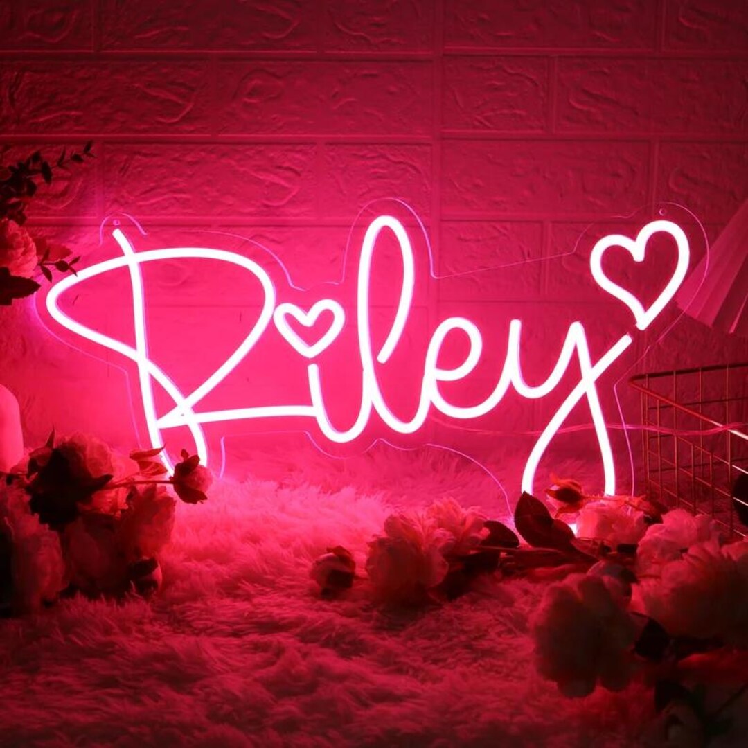 Custom Name Neon Sign for Kids Custom Name Neon Light Custom Led Sign ...