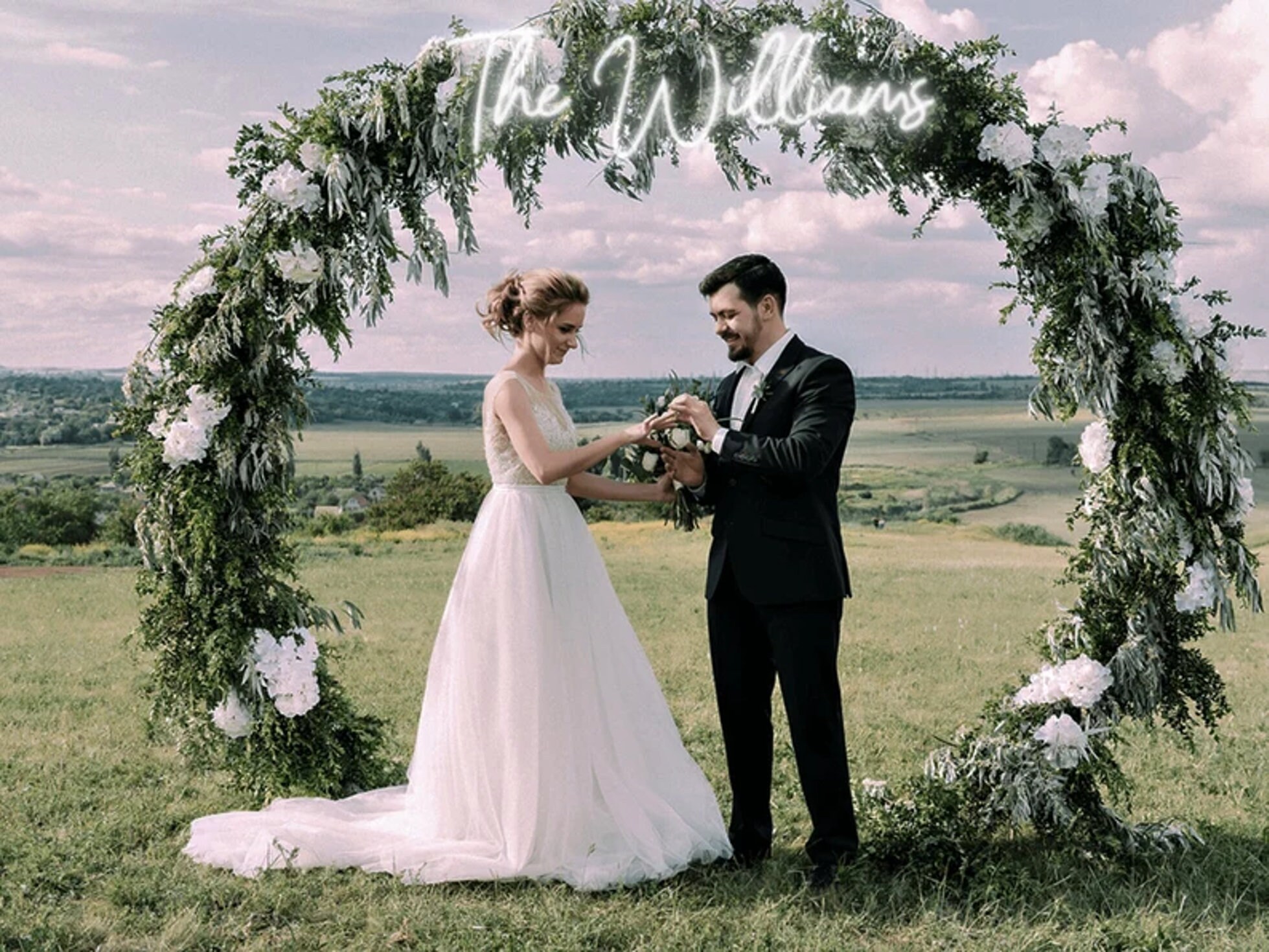 Personalized Neon Sign for Wedding Backdrop Custom Neon Sign Battery ...