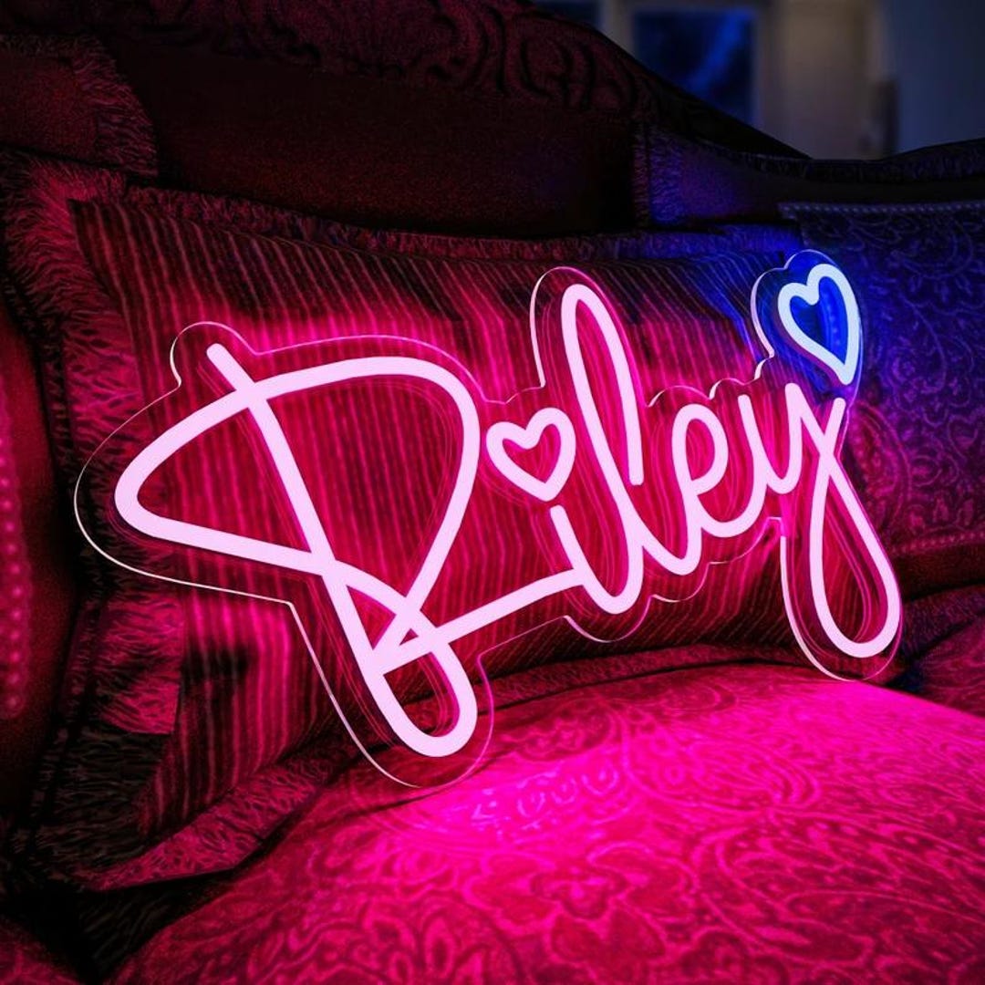 Custom Name Neon Sign for Kids | Custom Last Name Neon | Custom Led ...