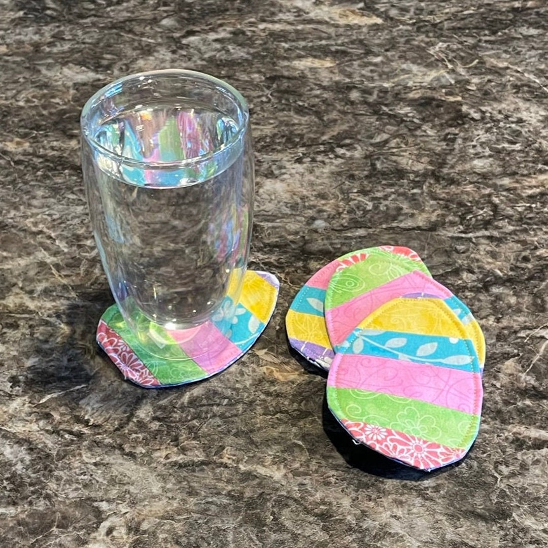 Easter Egg Coasters, Set of 4 - Etsy