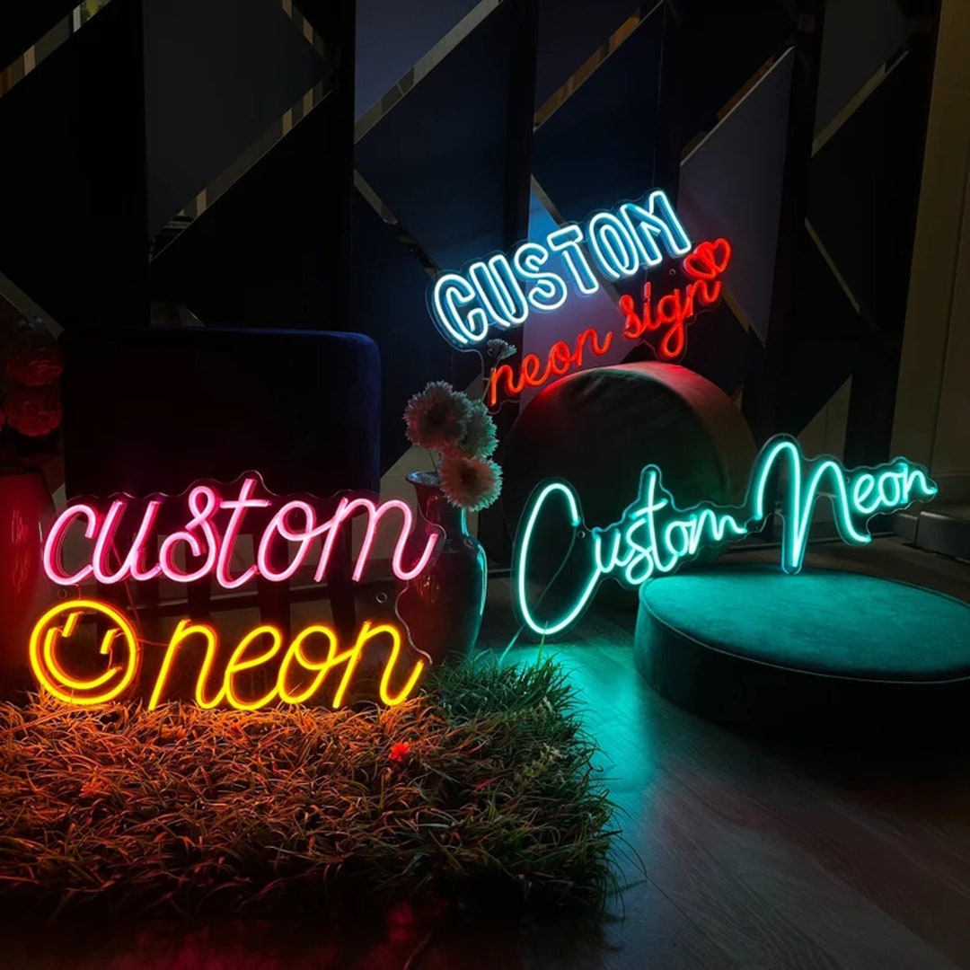 Neon Sign Custom Wedding | Name Neon Light | Wedding Party Neon Sign ...