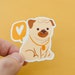 Pug Sticker / Chug Sticker / Pet Sticker / Dog Sticker - Etsy