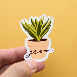 Plant Grow Sticker - Etsy