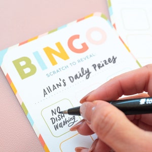 Scratch off BINGO Card (2 Cards) - Etsy