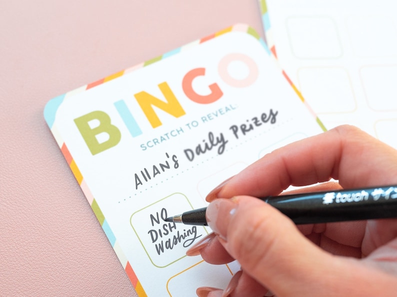 Scratch off BINGO Card (2 Cards) - Etsy