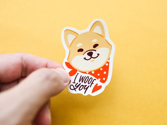 Shiba Inu Sticker / Dog Sticker - Etsy