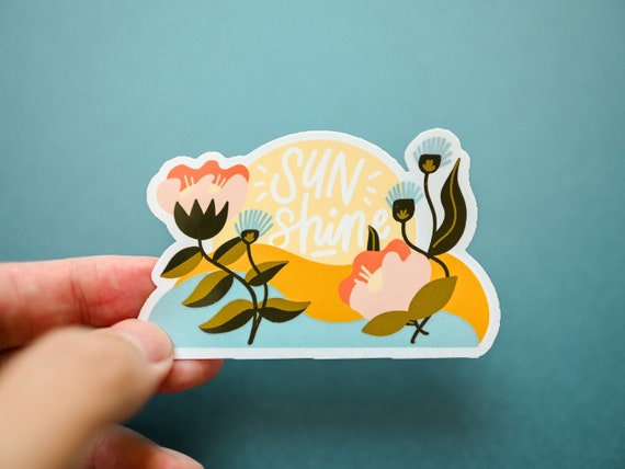 Sun Shine Sticker | Etsy