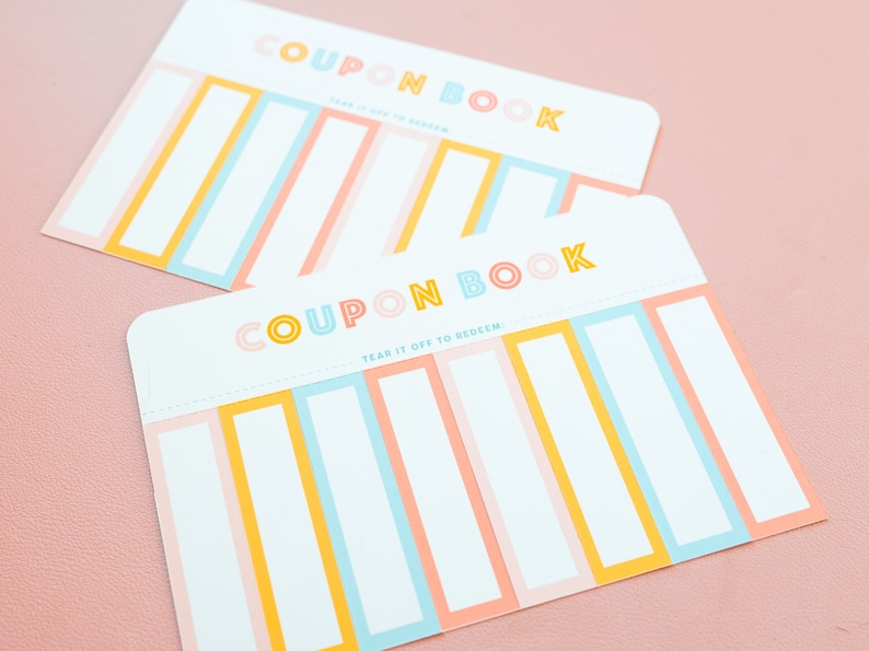 Tear-off Coupon Booklet 2 Cards - Etsy