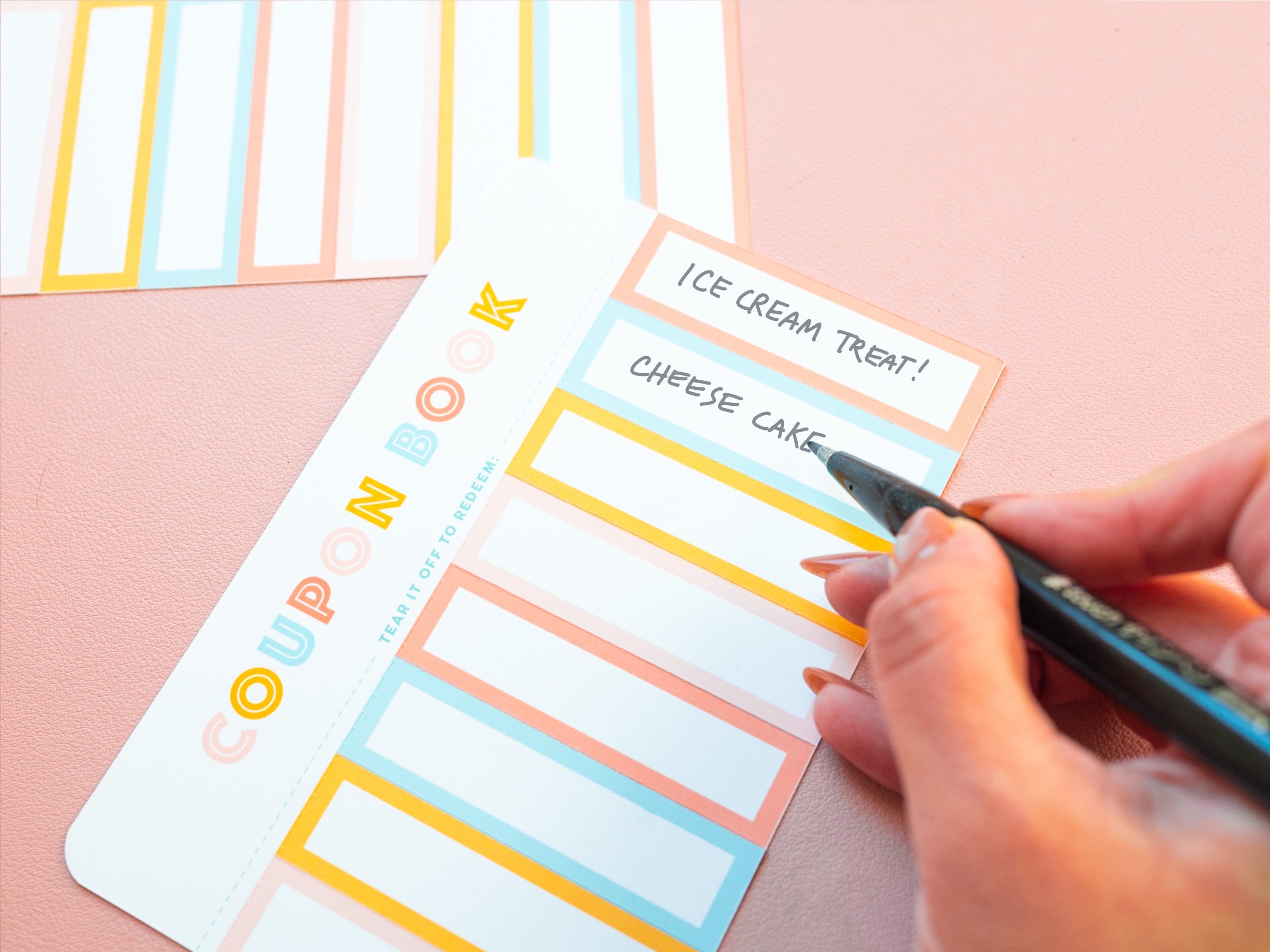 Tear-off Coupon Booklet (2 Cards) - Etsy
