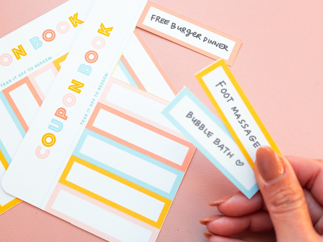 Tear-off Coupon Booklet (2 Cards) - Etsy