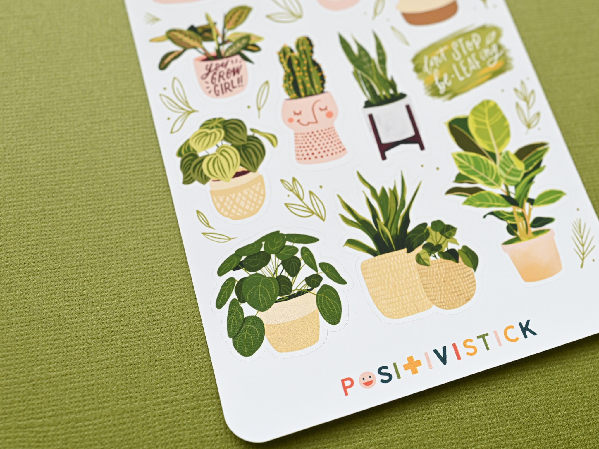 House Plant Sticker Sheets / Vegetation Plant Sticker Sheet | Etsy