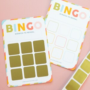 Scratch off BINGO Card (2 Cards) - Etsy
