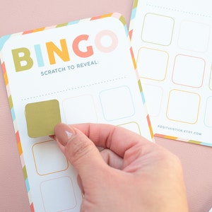 Scratch off BINGO Card (2 Cards) - Etsy
