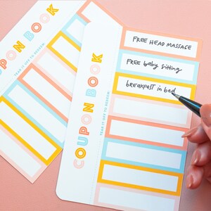 Tear-off Coupon Booklet 2 Cards - Etsy
