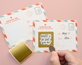 Scratch off Postcard - Etsy