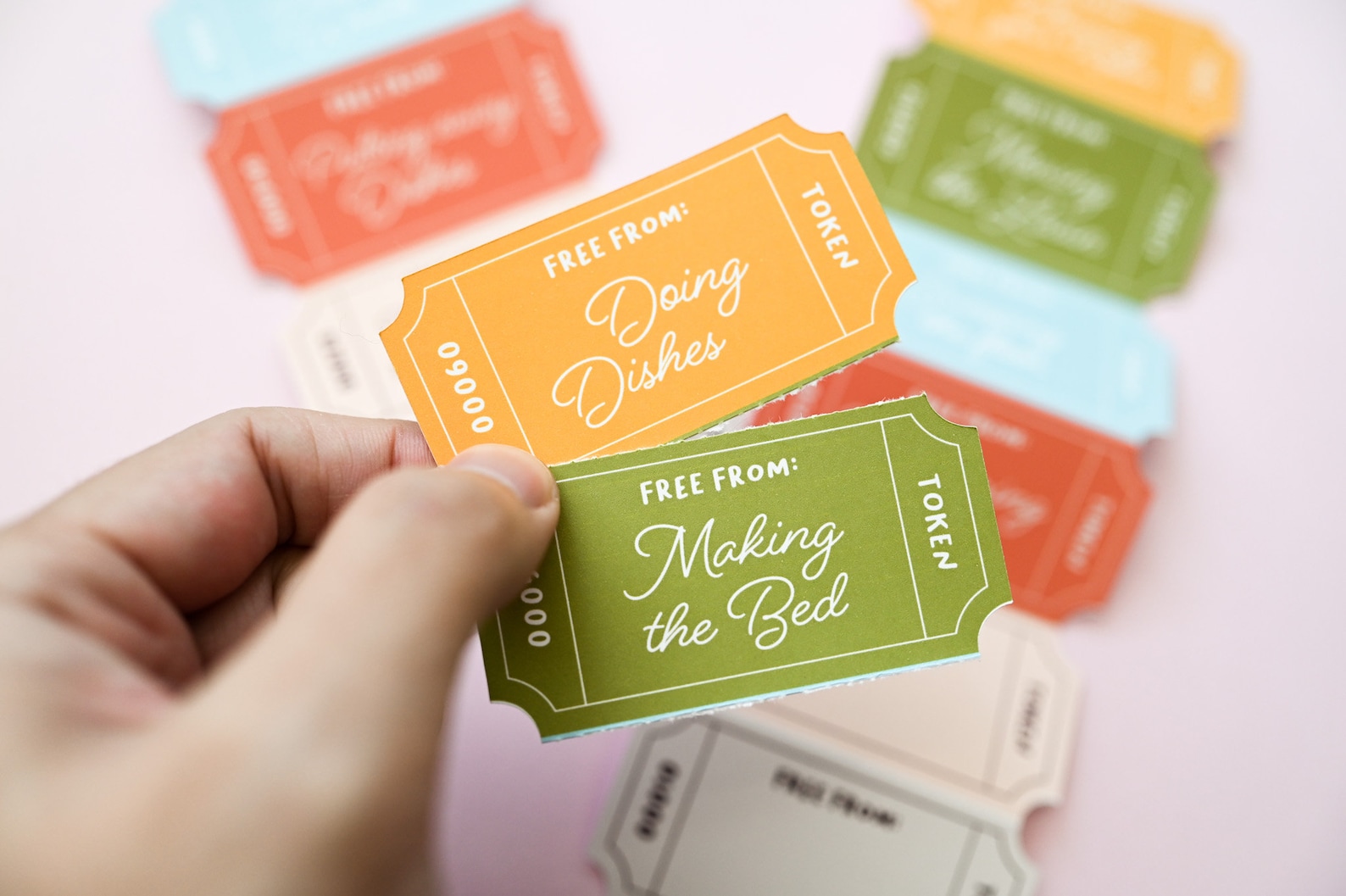 Customized Chore Reward Tickets (set of 12) - Etsy