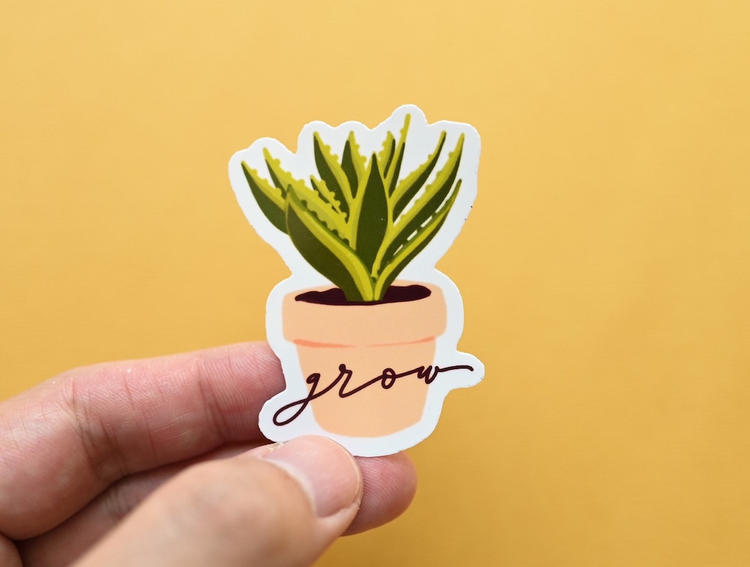 Plant Grow Sticker - Etsy