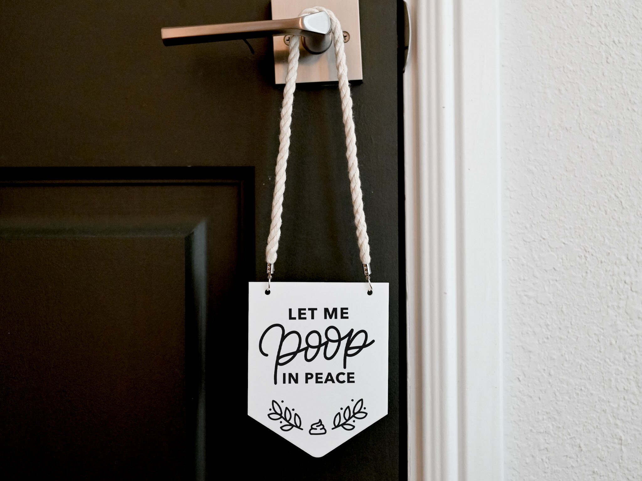 Let me POOP in peace Bathroom Sign / Acrylic Banner / Acrylic | Etsy