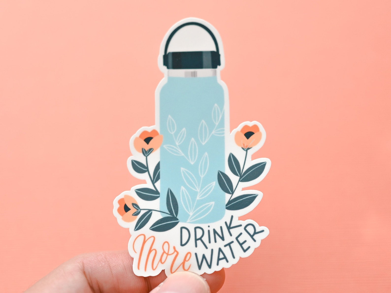 Water Bottle Sticker / Drink Your Water / Hydrate | Etsy