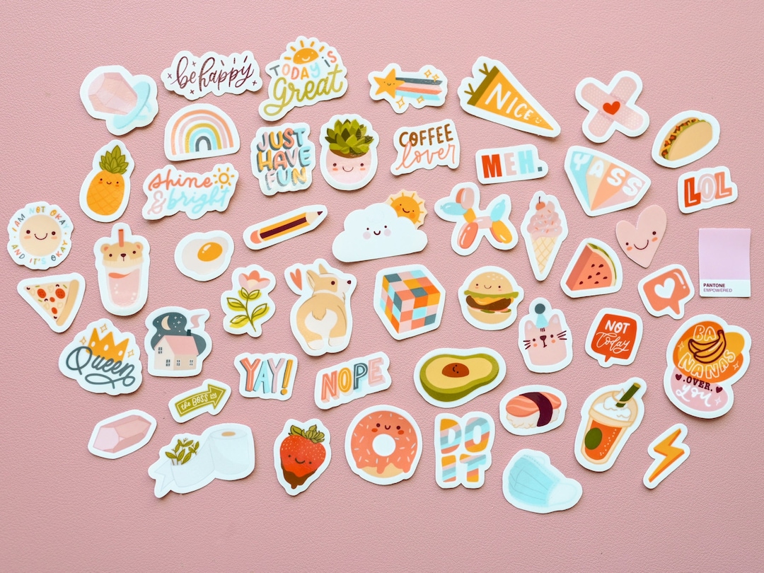 50 Mini Sticker Packs - Etsy