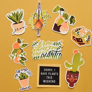 Plant Grow Sticker - Etsy