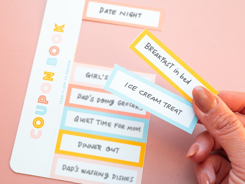 Tear-off Coupon Booklet (2 Cards) - Etsy