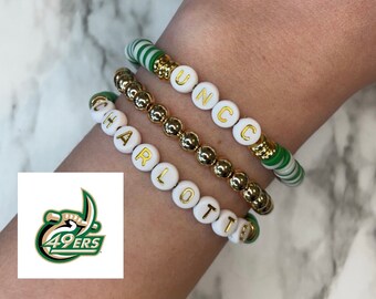 Custom Collegiate Beaded Bracelets Heishi Bead Bracelet - Etsy