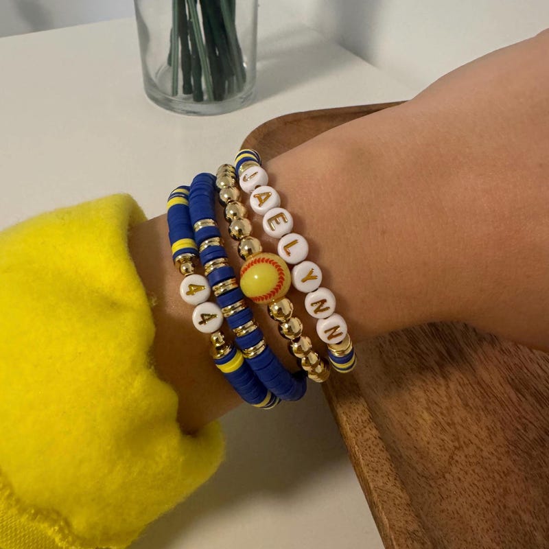 Softball Bracelets - Etsy