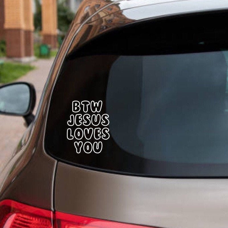 Jesus Car Decal - Etsy