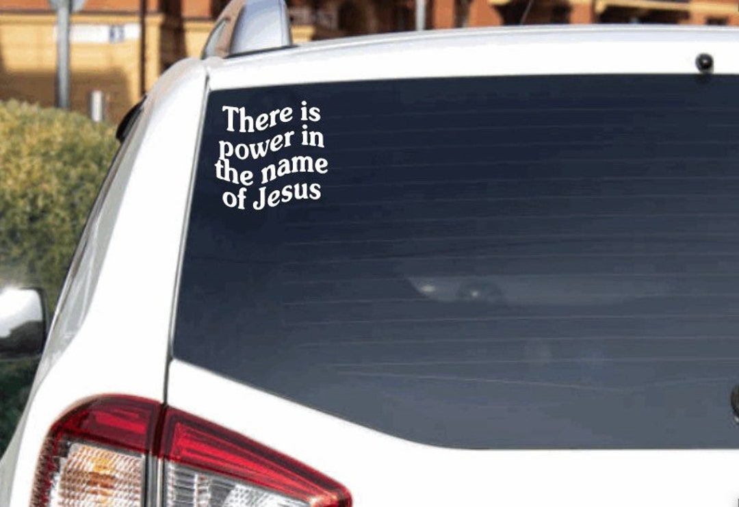 Christian Car Decal, Jesus Sticker, Jesus Number Sticker, Christian ...