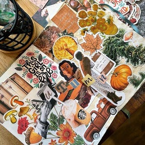 Fall Sticker Pack- Pinterest Aesthetic Stickers, Waterproof Stickers ...