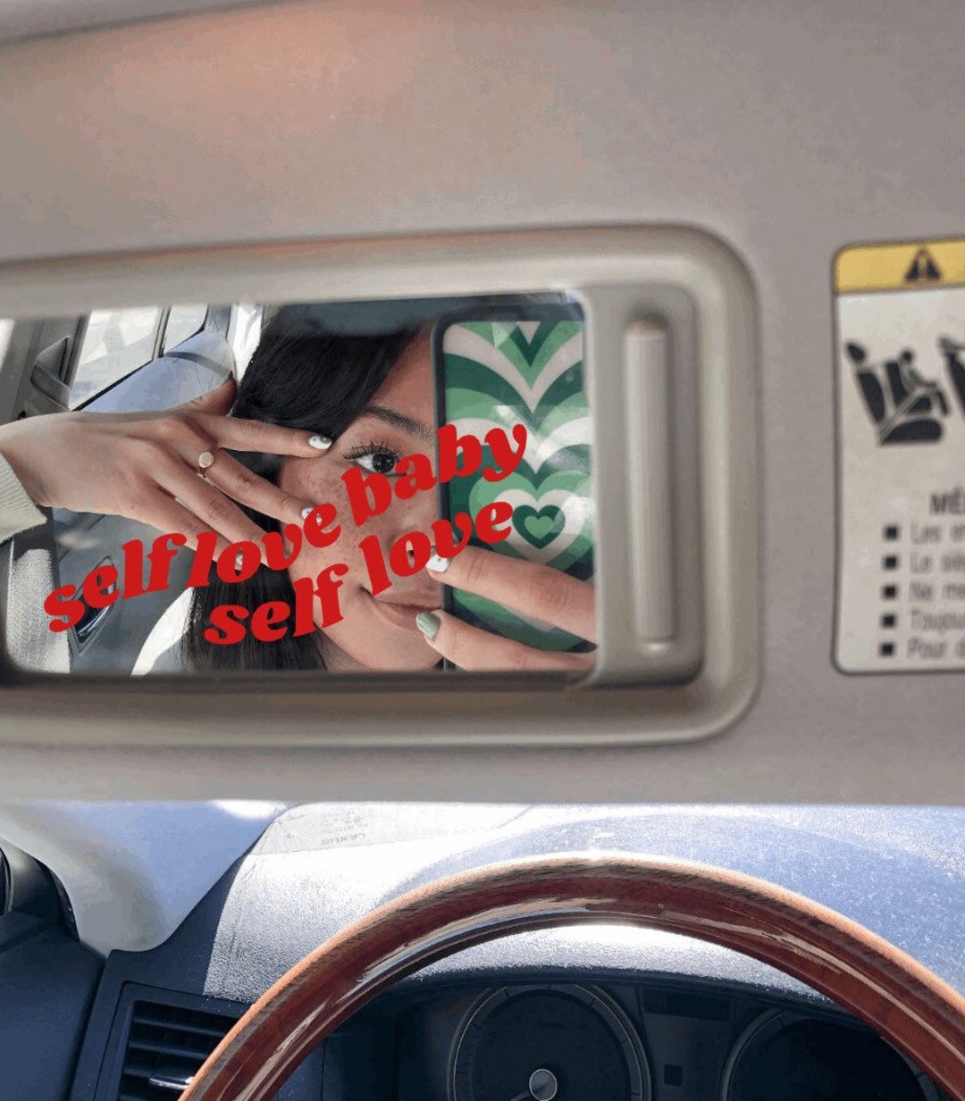 Car Mirror Decal, Bumper Sticker, Vinyl Decal, Waterproof Sticker ...