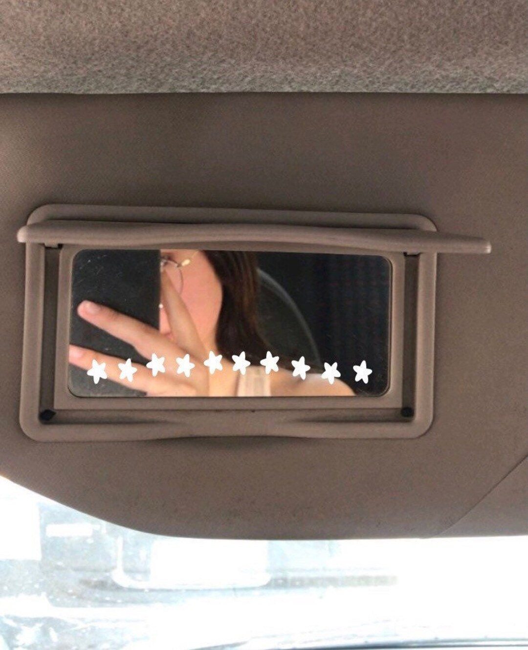 Car Mirror Decal, Star Mirror Sticker, Rear View Mirror Decal, Car ...