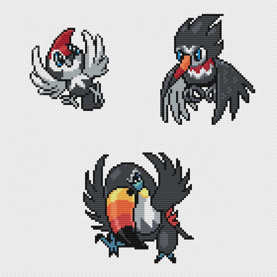 Pikipek Trumbeak Toucannon Cross Stitch Patterns PDF Instant Download ...