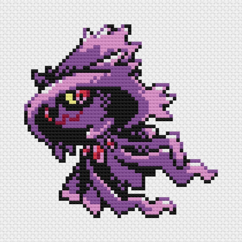 Mismagius Cross Stitch Pattern: Retro Game Sprite (PDF Download) - Etsy