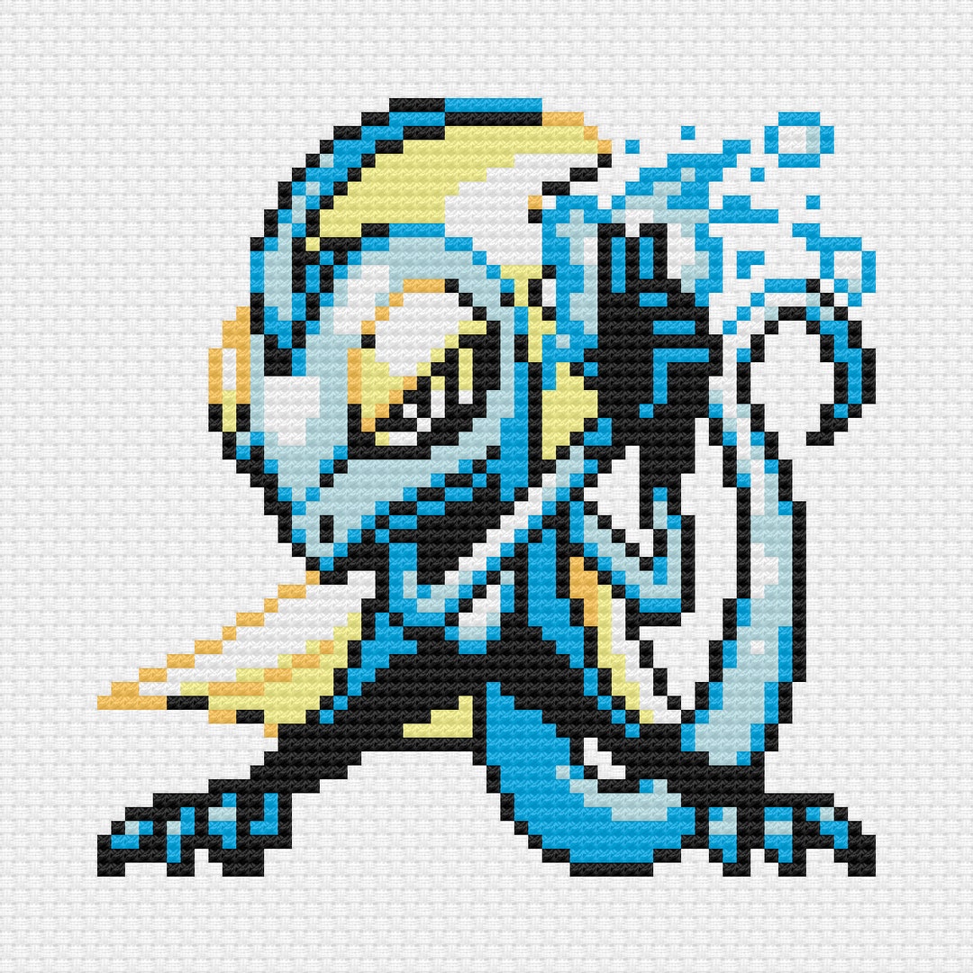 Inteleon Cross Stitch Pattern PDF Instant Download Retro Sprite Switch ...