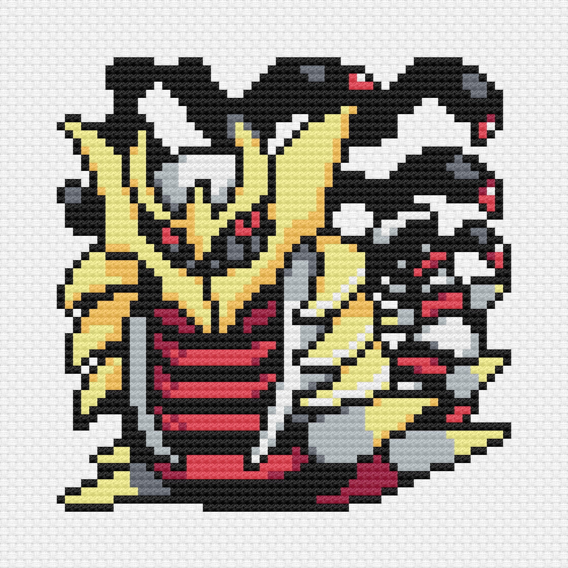 Minecraft Pixel Art Pokemon Grid Starters