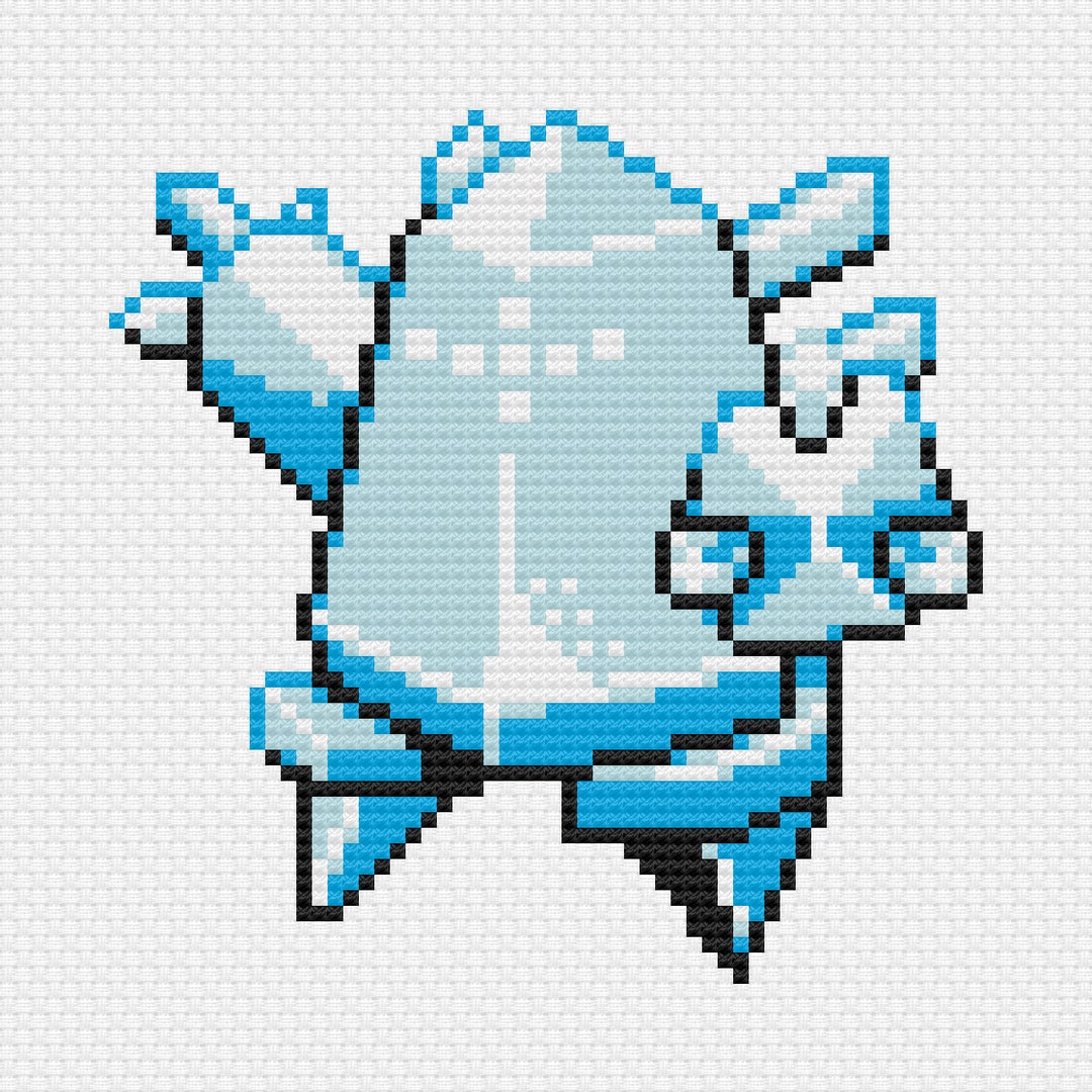 Regice Cross Stitch Pattern PDF Instant Download Retro Sprite Switch ...