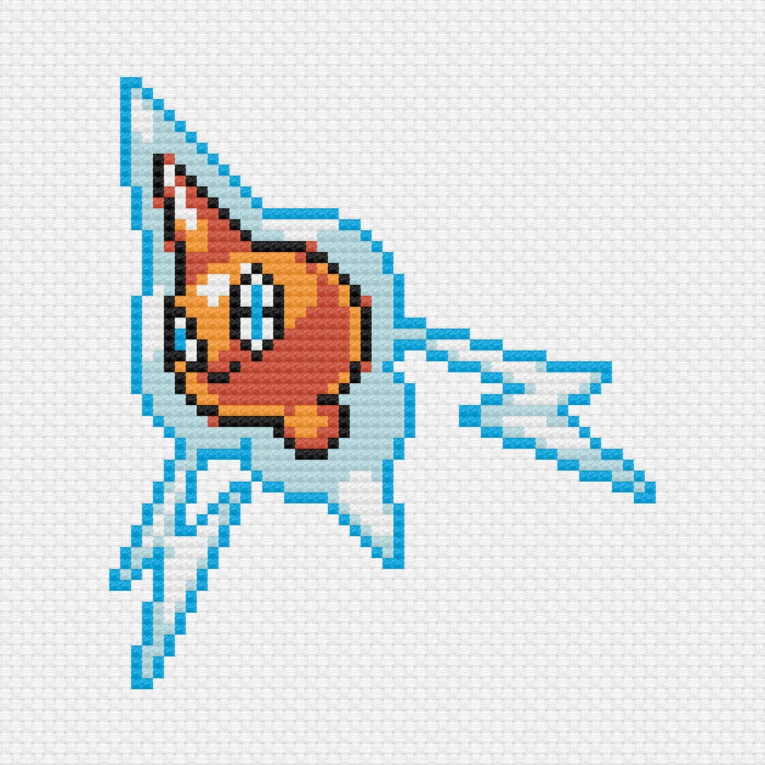 Rotom Cross Stitch Pattern PDF Instant Download Retro Sprite Switch ...