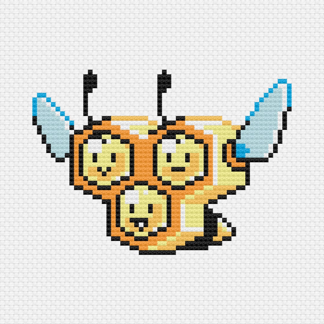 Combee Cross Stitch Pattern PDF Instant Download Retro Sprite Switch ...