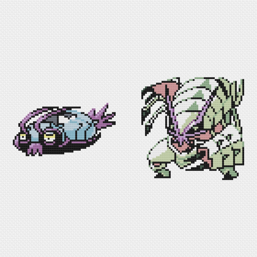 Wimpod Golisopod Cross Stitch Pattern PDF Instant Download Retro Sprite ...