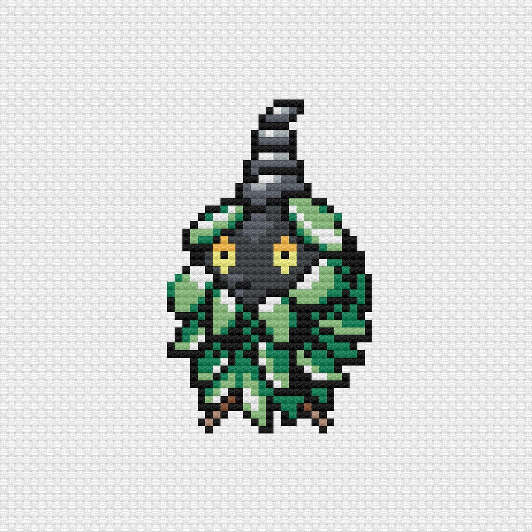 Burmy (plant Cloak) Cross Stitch Pattern: Retro Game Sprite (PDF ...