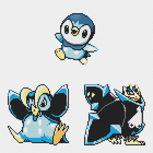 Piplup Pattern - Etsy