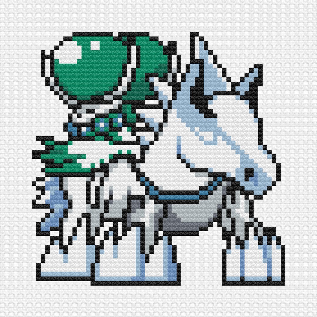 Calyrex Ice Rider Cross Stitch Pattern PDF Instant Download Retro ...