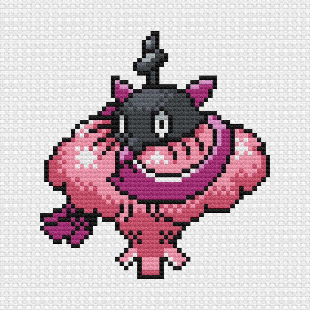 Wormadam (trash Cloak) Cross Stitch Pattern: Retro Game Sprite (PDF ...