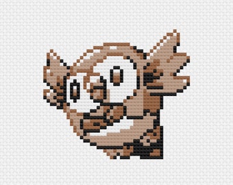 Rowlet pixel art - Etsy España