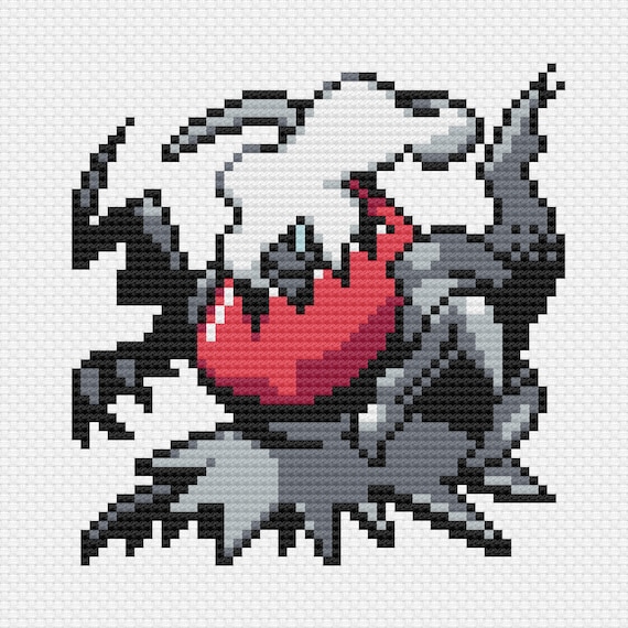 Darkrai Cross Stitch Pattern PDF Instant Download Retro Sprite - Etsy